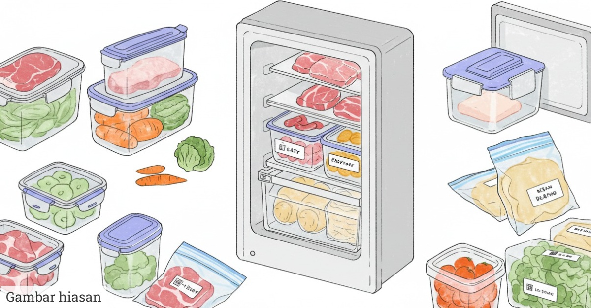 Cara Simpan Makanan Dalam Freezer Dengan Betul