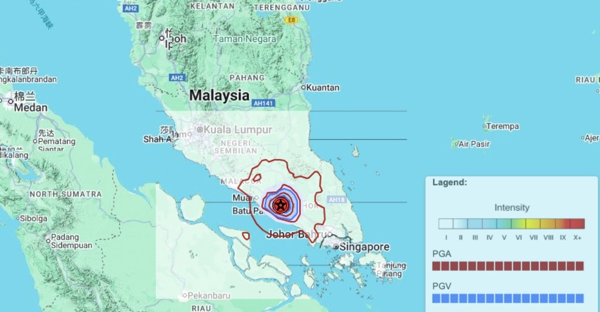 Gempa Bumi 2.9 Magnitud Di Sri Medan, Johor