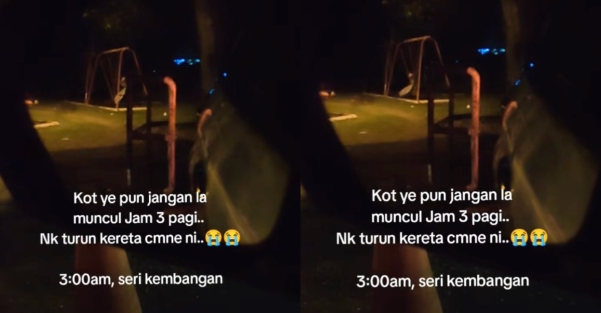 Individu Dakwa Lihat Entiti Berpakaian Serba Putih Main Buaian Pukul 3 Pagi